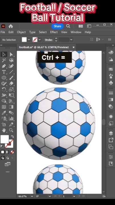 "Unleash Your Creativity: Illustrator Soccer Ball Drawing Tutorial ...