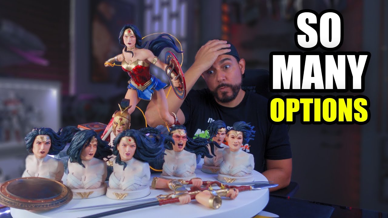 MOST SWAP-OUTS I'VE EVER SEEN! Wonder Woman Statue Review! - YouTube