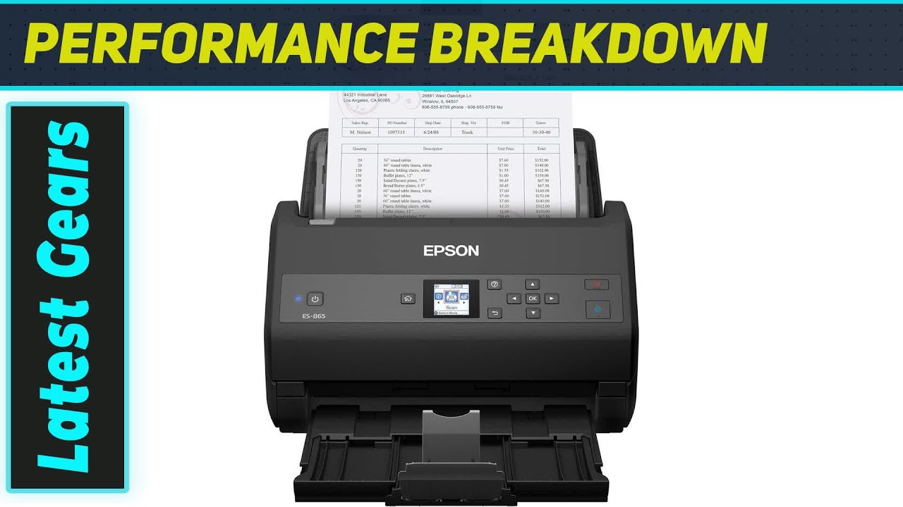 Epson Workforce ES-865 High Speed Scanner – Best for Heavy-Duty Office ...