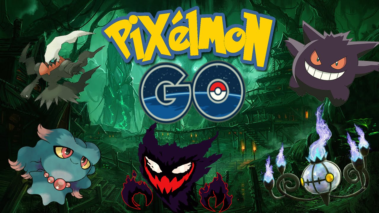POKEMON GO IN A HAUNTED CITY - BATTLE OF THE GENGARS! - Pixelmon mod ...