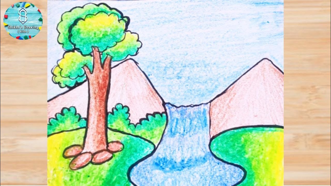HOW TO MAKE Scenery COLORS PART 5 | Shikha's Drawing (Kids) - YouTube
