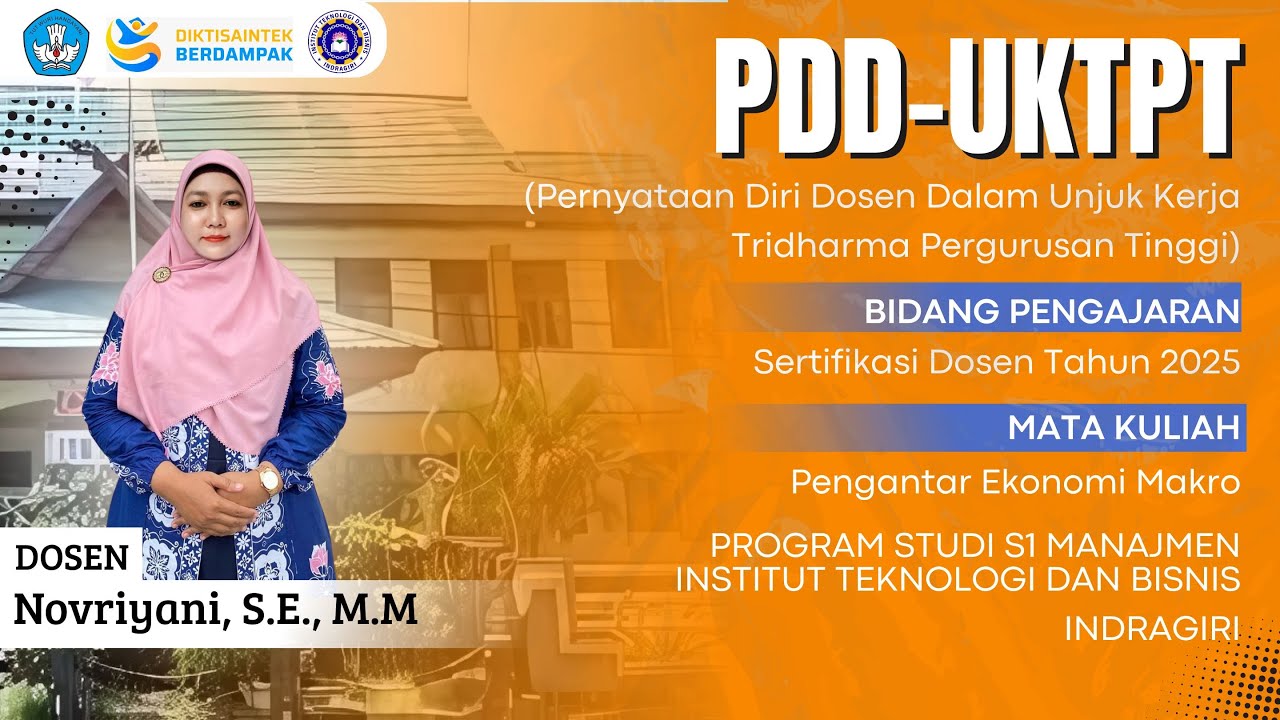 PDD-UKTPT BIDANG PENGAJARAN | NOVRIYANI, SE. MM| ITB-INDRAGIRI | SERDOS ...