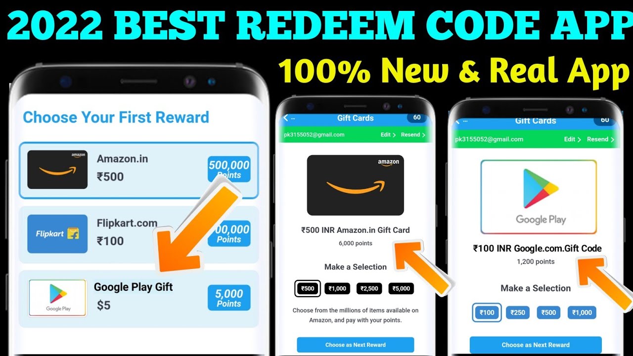 New App - Google Play Gift Card Earning App 2022 | Free Redeem Code ...