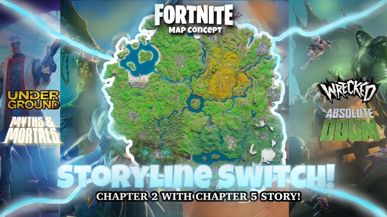 Fortnite - Chapter 2 With Chapter 5 Storyline! (Map Concept Storyline ...