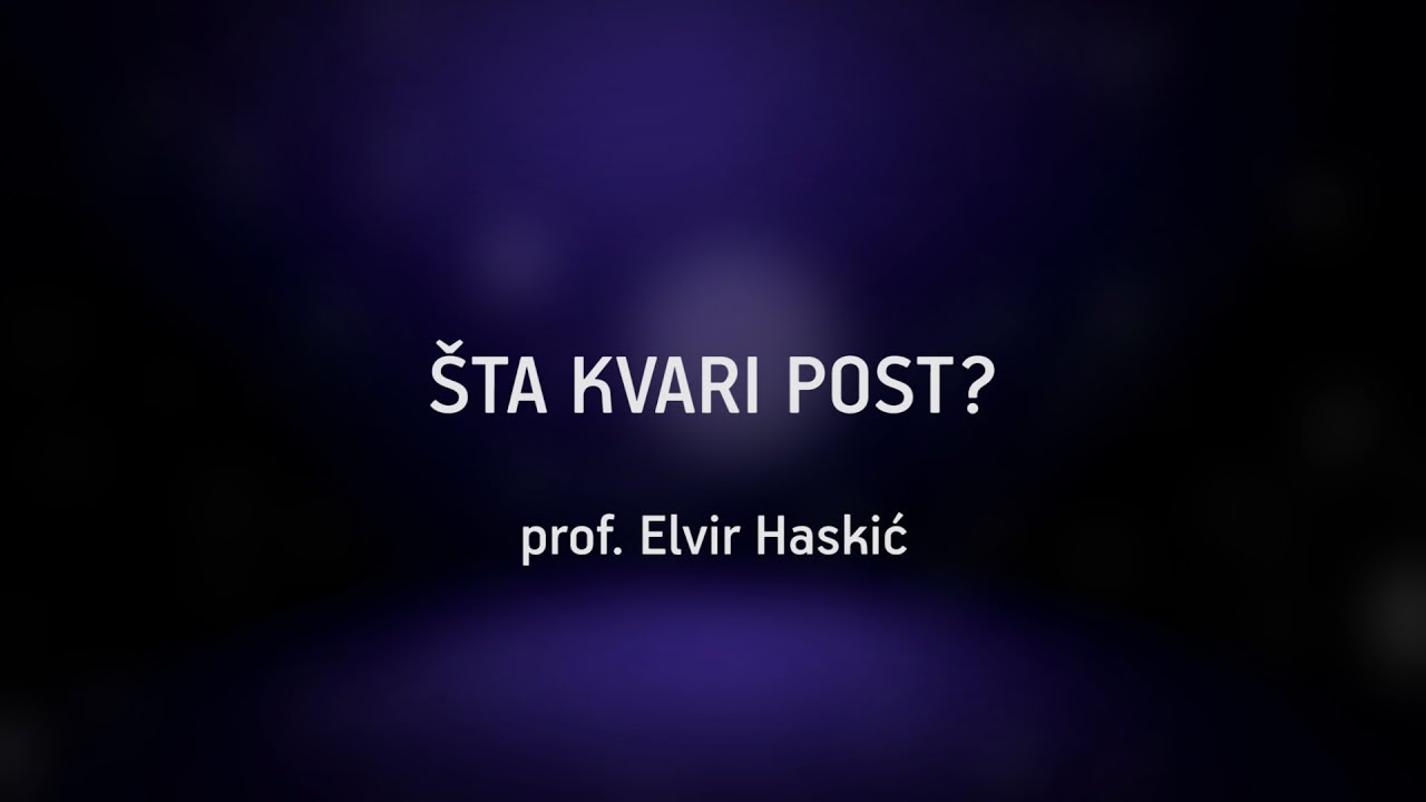 ŠTA KVARI POST? - YouTube