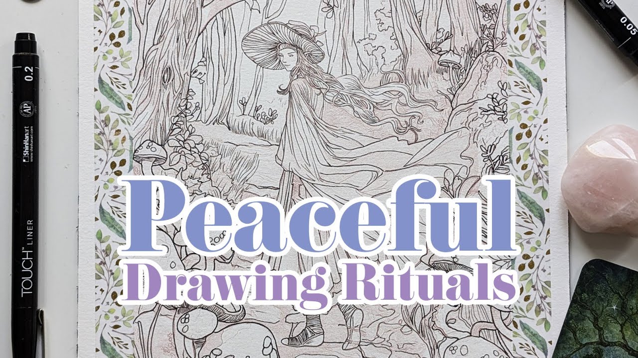 Create with Me: Peaceful Drawing Rituals | Ink & Watercolor Wonders ...
