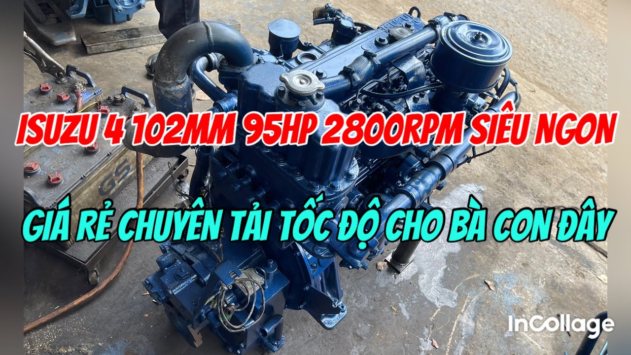 Bán Động Cơ Isuzu 4BB1 102mm 95hp 2800rpm Số Nico 26 Giá Chỉ 52tr 0923 ...