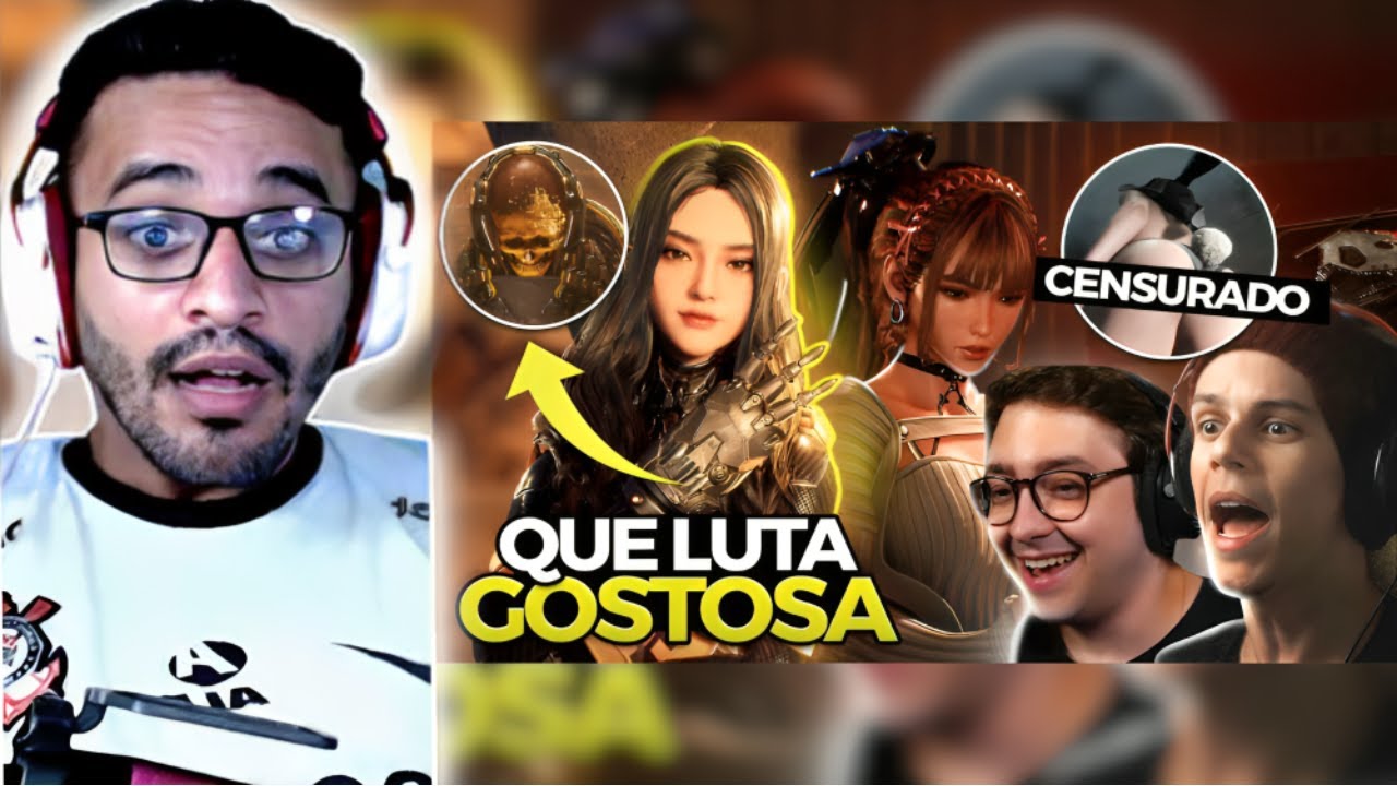 react "QUE LUTA FOD*!!!" Streamers jogando STELLAR BLADE: Tachy e ...