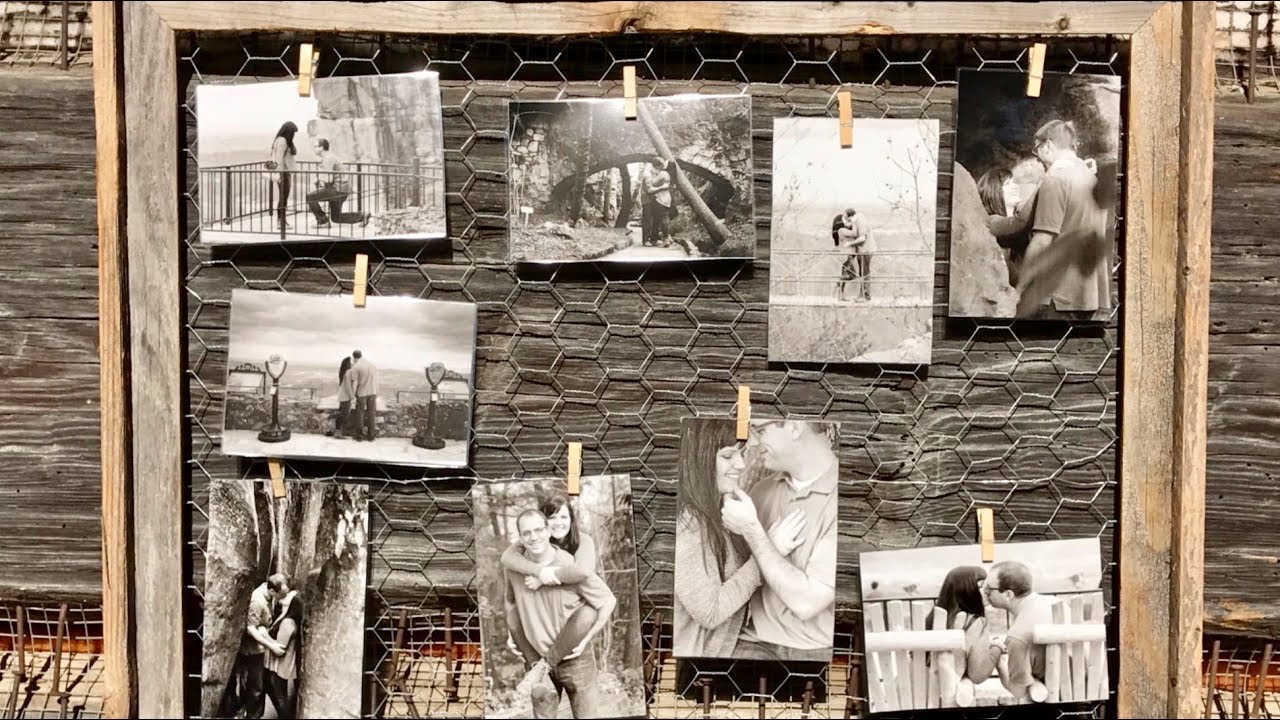 DIY Farm house picture Frame - YouTube