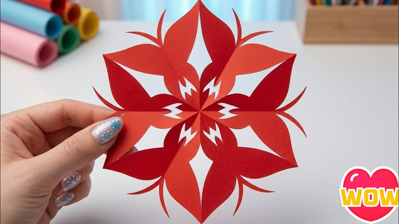 Easy 2D diy butterfly snowflake 118 #art #diy #christmas #craft # ...