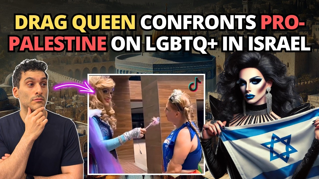 Drag Queen Confronts Pro-Palestine on LGBTQ+ in Israel 😮 - YouTube
