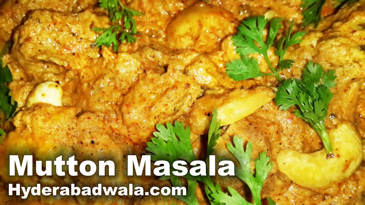 Mutton Masala Recipe Video – How to Cook Hyderabadi Mutton Masala ...