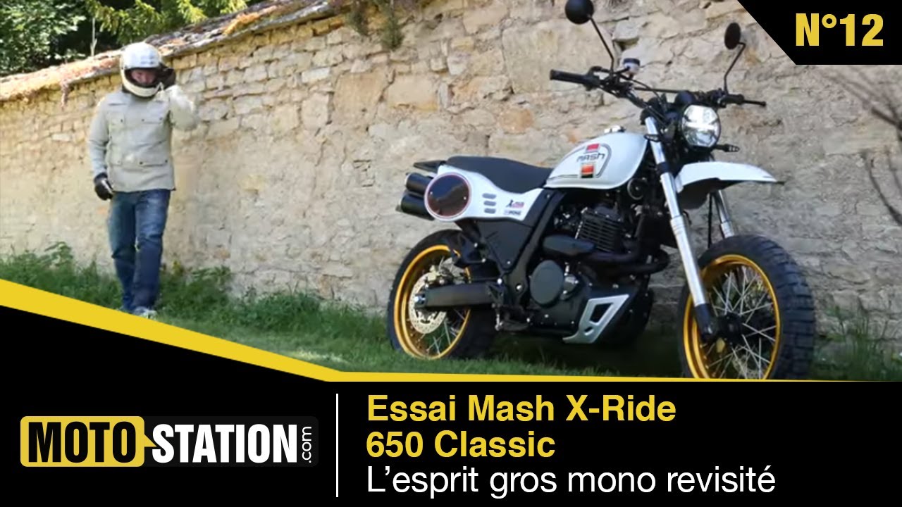 Essai Mash X-Ride 650 Classic : l'esprit gros mono revisité - YouTube
