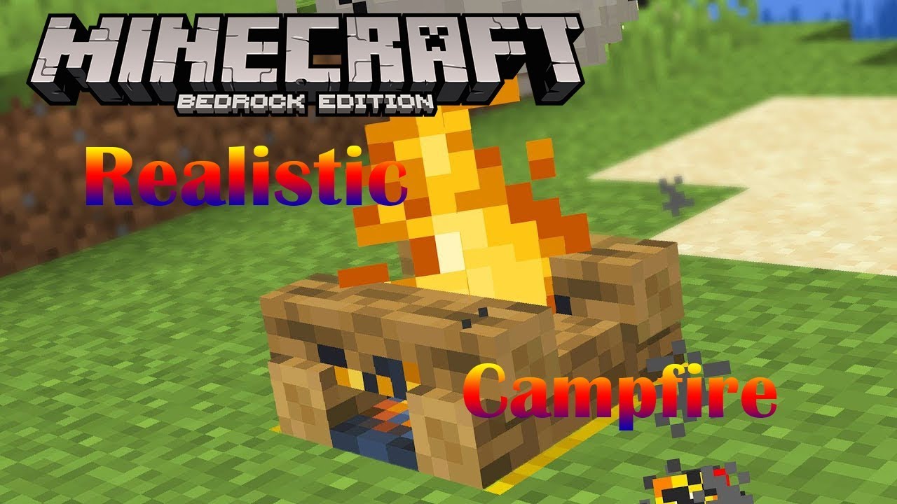 Realistic Campfire ll Minecraft Bedrock Edition - YouTube