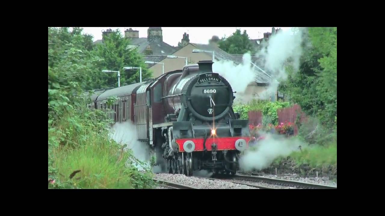 fellsman steam train clitheroe - YouTube