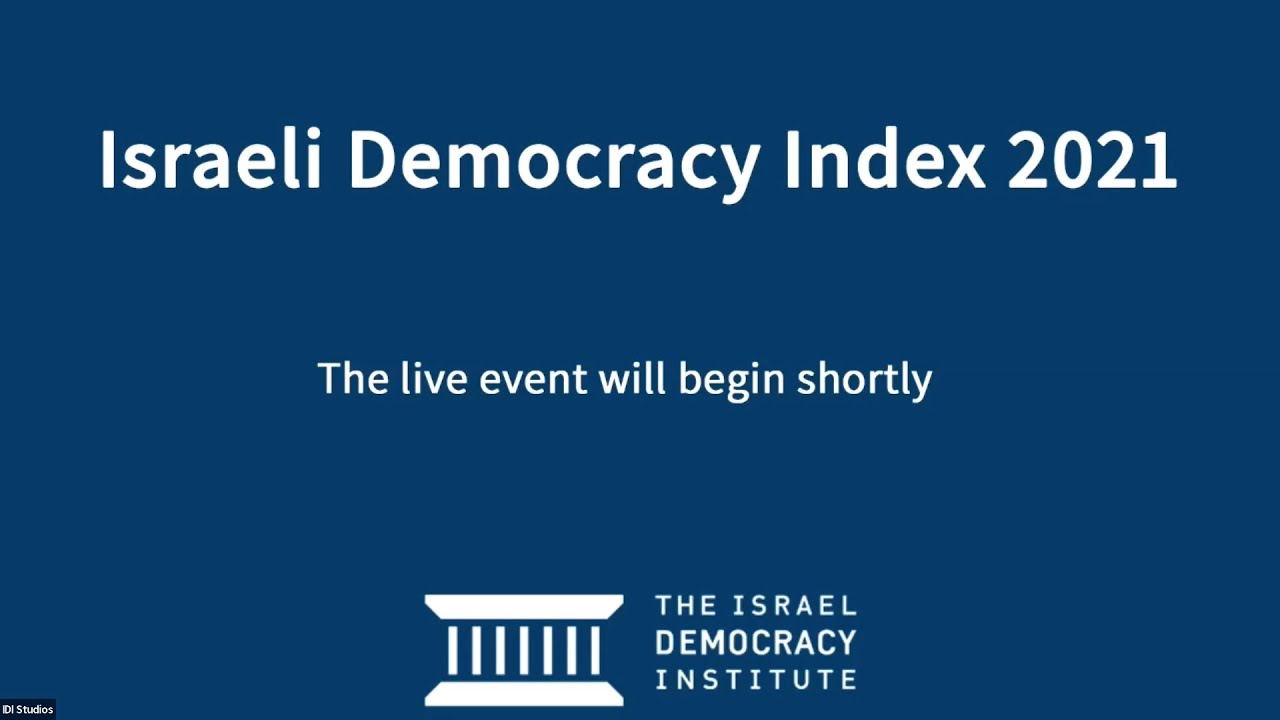 IDI Israeli Democracy Index 2021 - YouTube