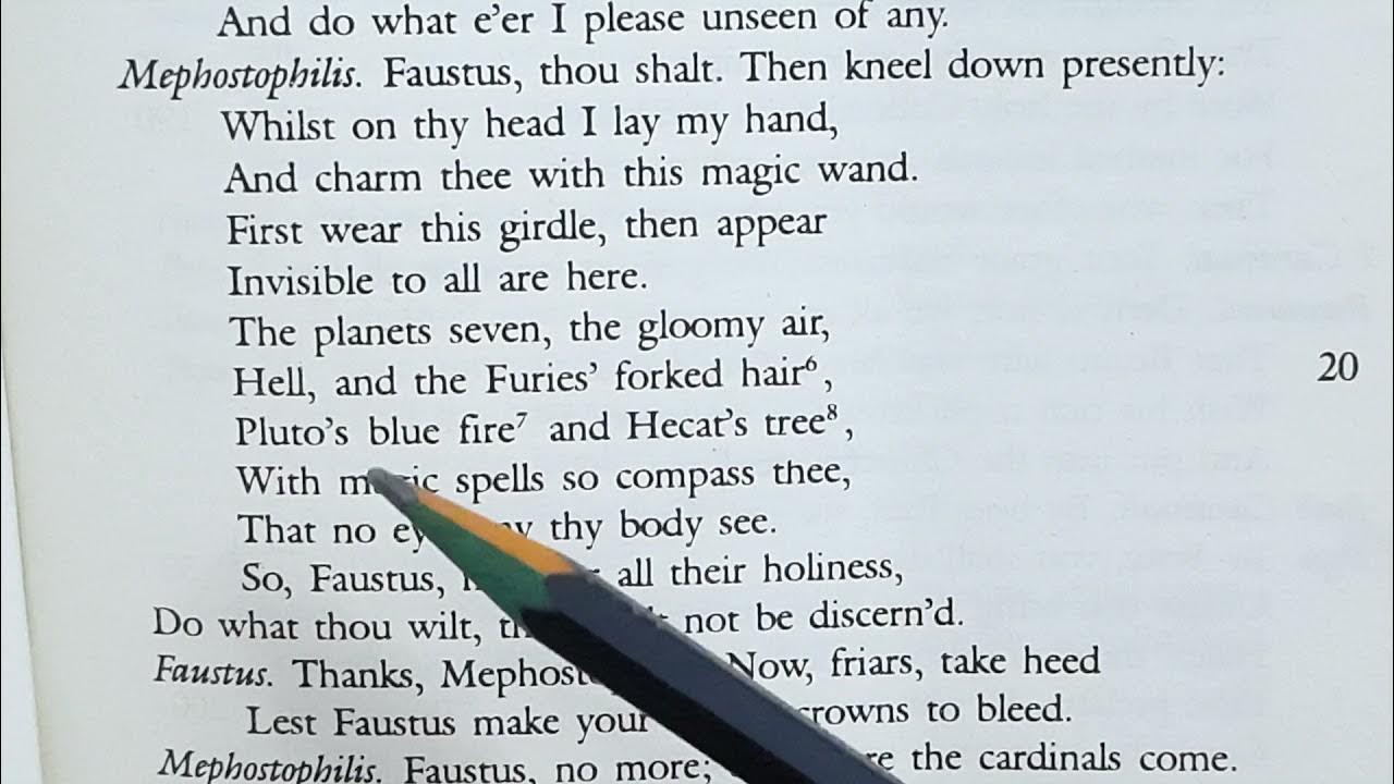 Christopher Marlowe's 'Doctor Faustus' Act III, Scene II in Hindi by ...