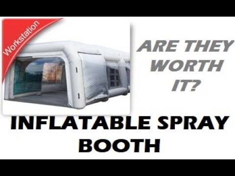 Inflatable Paint Booth Review - pt1 - Carcoon Workstation - YouTube