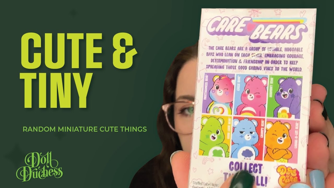 Cute Miniature finds - Tiny Care Bear stuffed animal unboxing - YouTube