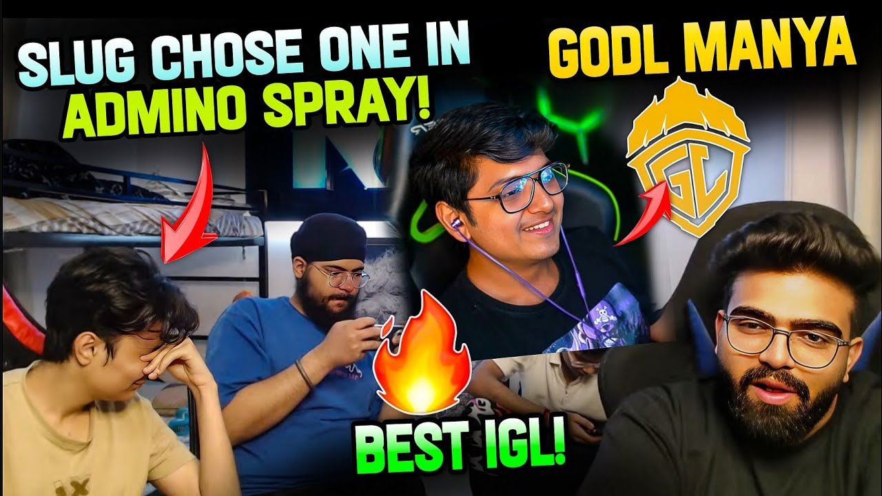 Mortal React GODL MANYA 🤯 Slug On Admino Spary 🔥Omega On Best IGL! 📈🦧 ...