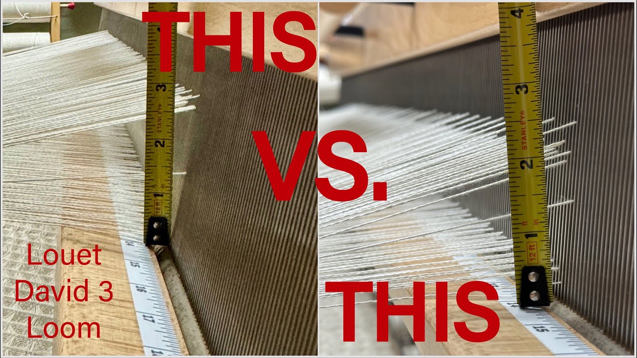 Fixing the shed on a Louët David 3 Loom - YouTube