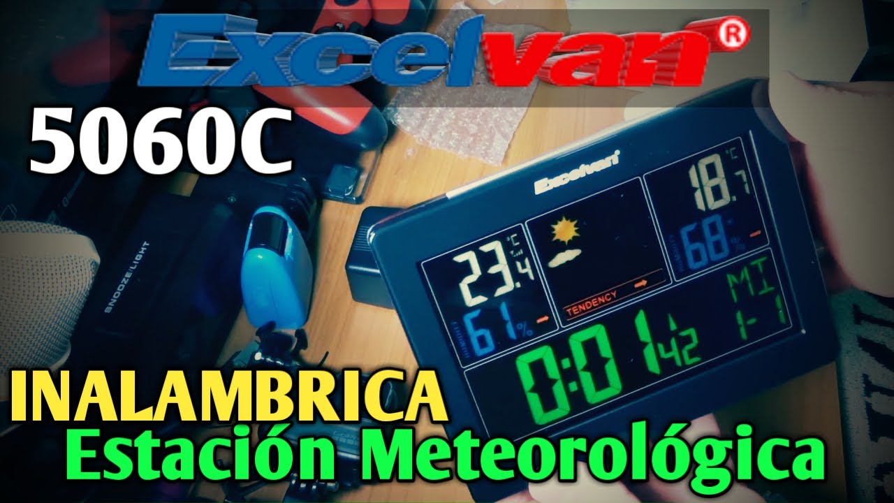 Unboxing EXCELVAN 5060C Estación Meteorologica Inalambrica - YouTube