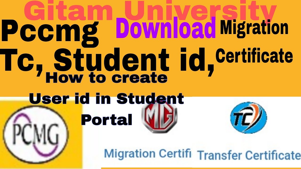 Gitam Od pccmg tc certificates download online - YouTube