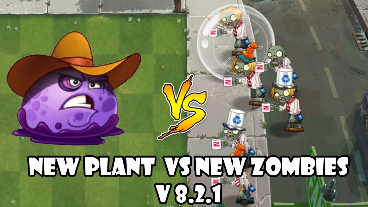 PvZ 2 - V8.2.1 | New Plants - Puffball (Level Max) Vs New Zombies ...