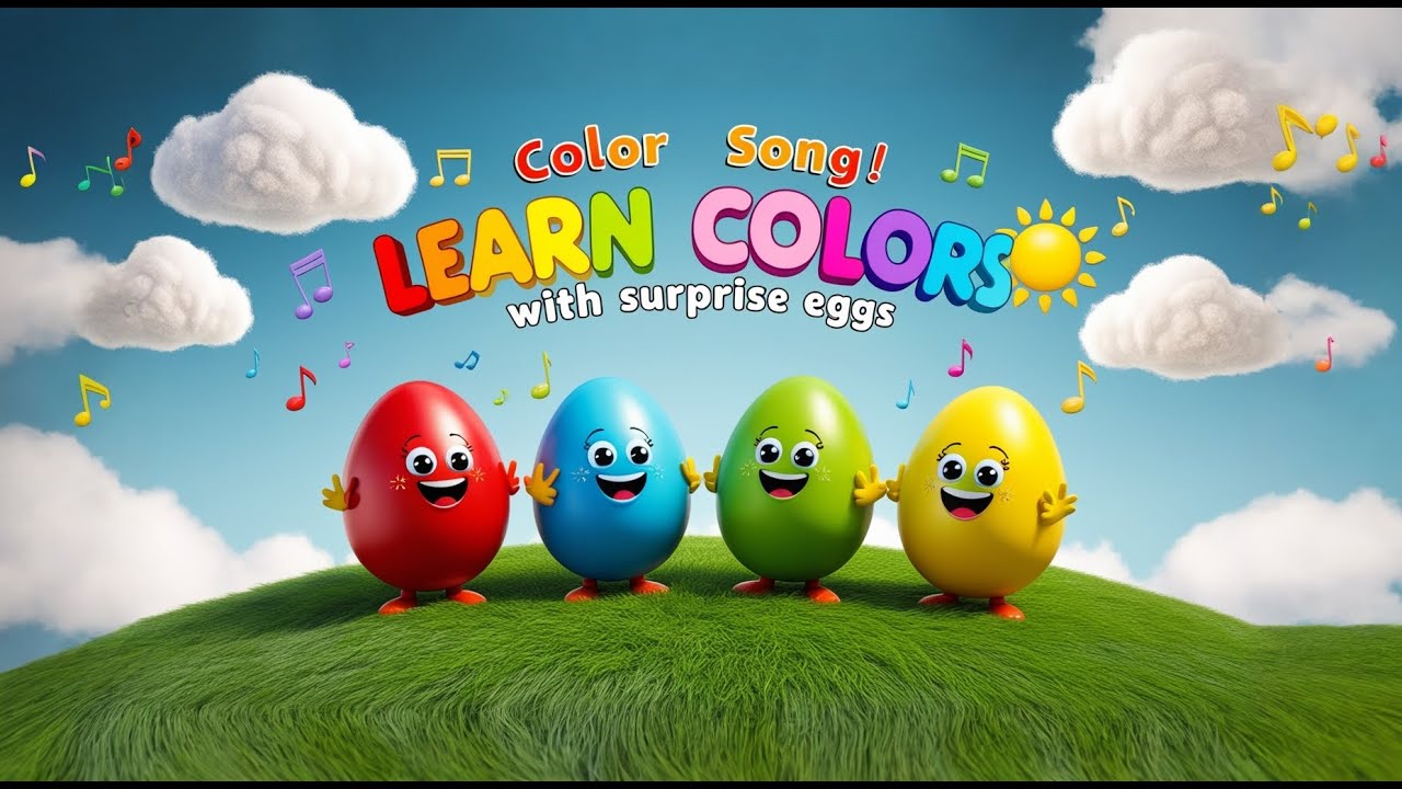 Let's Learn Colors with Surprise Eggs | Learning Colors | Color Song ...
