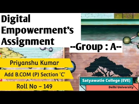 Digital Empowerment Assignment | Priyanshu Kumar | B COM (P) Section "C" - YouTube