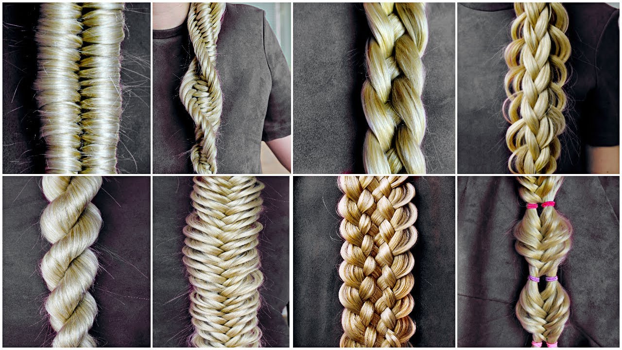 😱 8 Basic Braids for Beginners on yourself 😍 DIY by Another Braid - YouTube