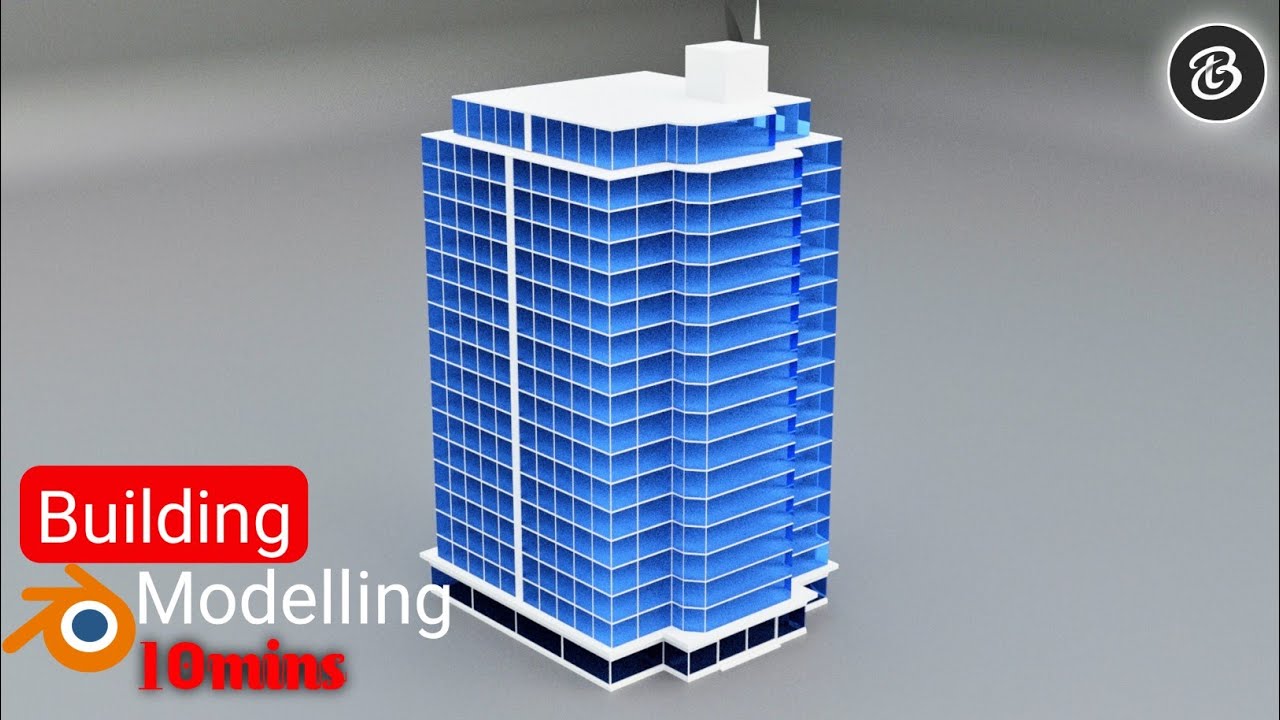 Building Modelling in blender 2.8 latest version | creating a high poly ...