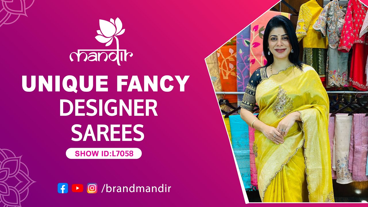 Unique Fancy Designer Sarees Collection | WhatsApp Number 733 733 7000 ...