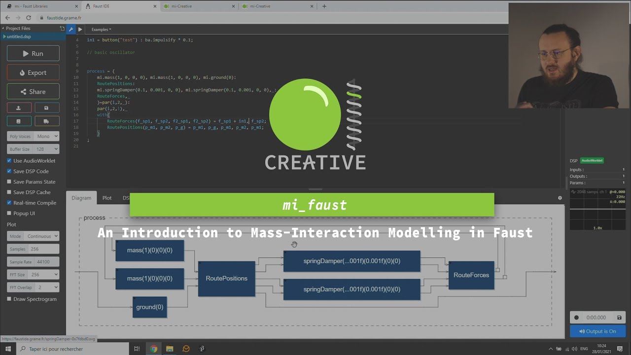 An Introduction to Mass-Interaction Modelling in Faust - YouTube