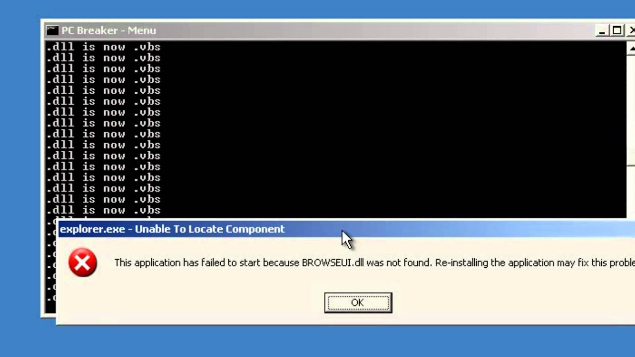 Destroying Windows XP with PC Breaker - YouTube