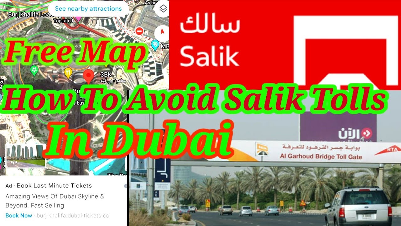 How To Avoid Salik Tolls In Dubai Free Map Settings#youtube #map #salik ...