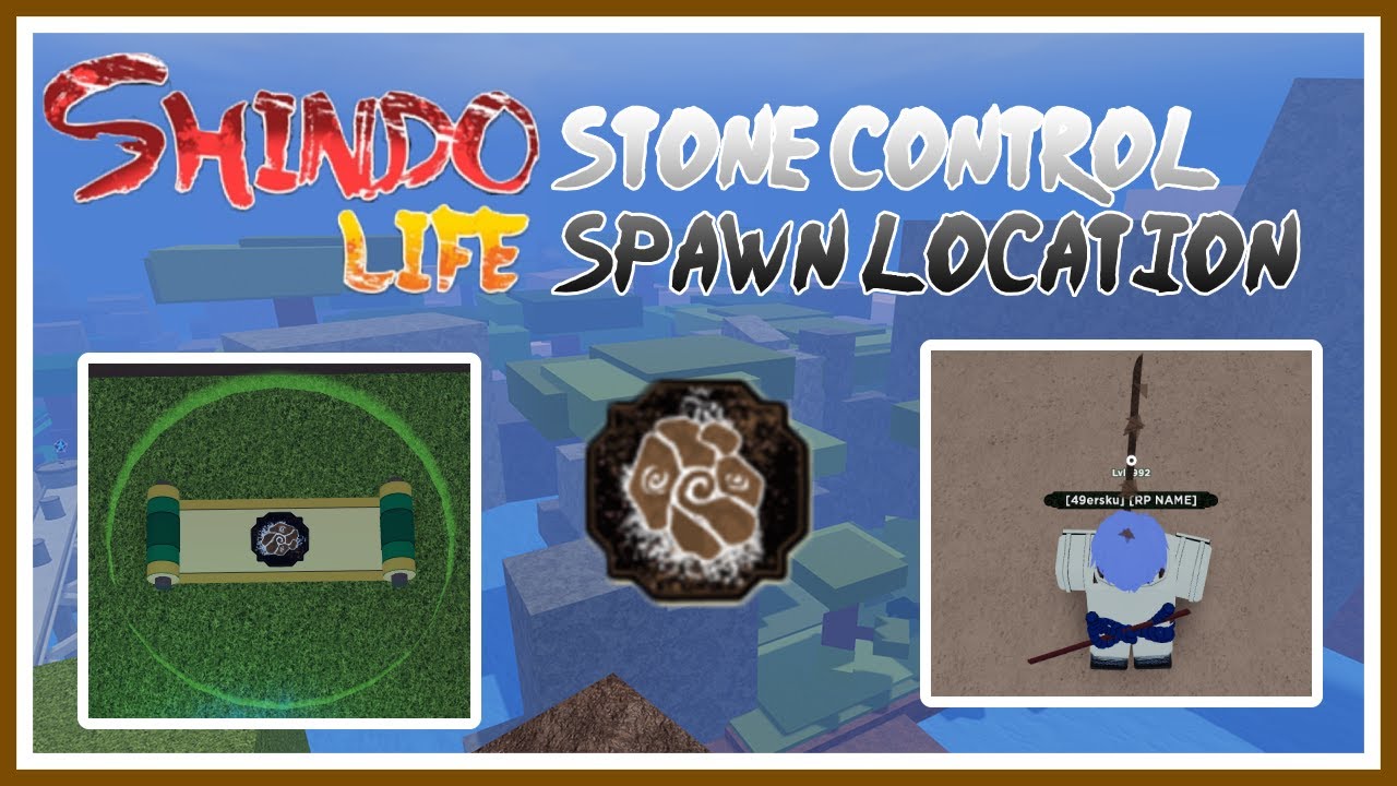 Roblox Shindo life: Rock Control spawn location - YouTube