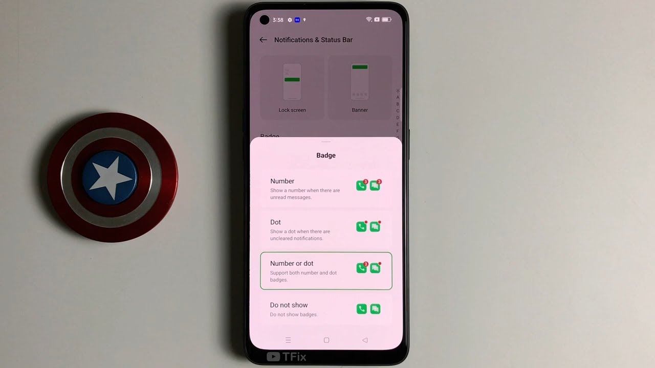 App notification icon badge on OPPO Reno7 Android 12 - YouTube