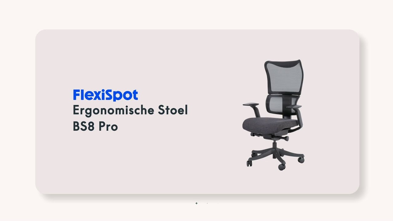 Ergonomische stoel BS8 Pro | FlexiSpot NL - YouTube