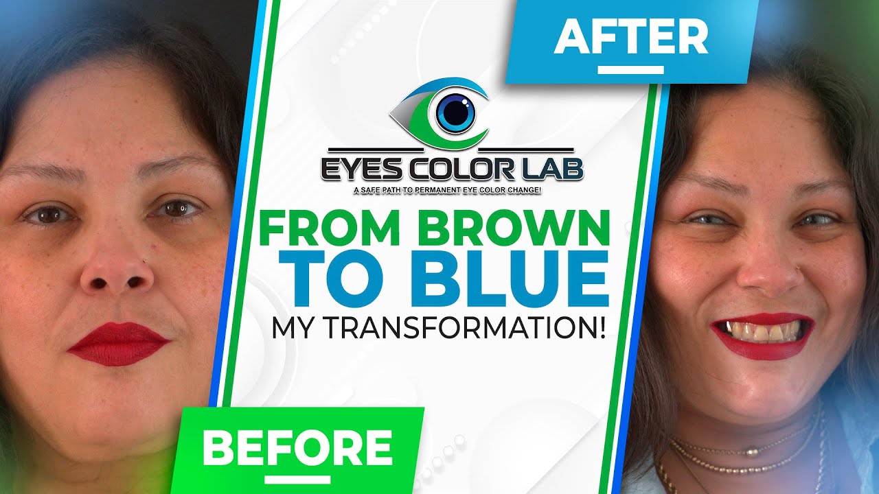 From Brown to Blue – My Transformation! - YouTube