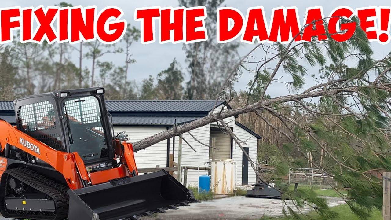 Fixing The Damage On The Farm From Hurricane Ian! - YouTube