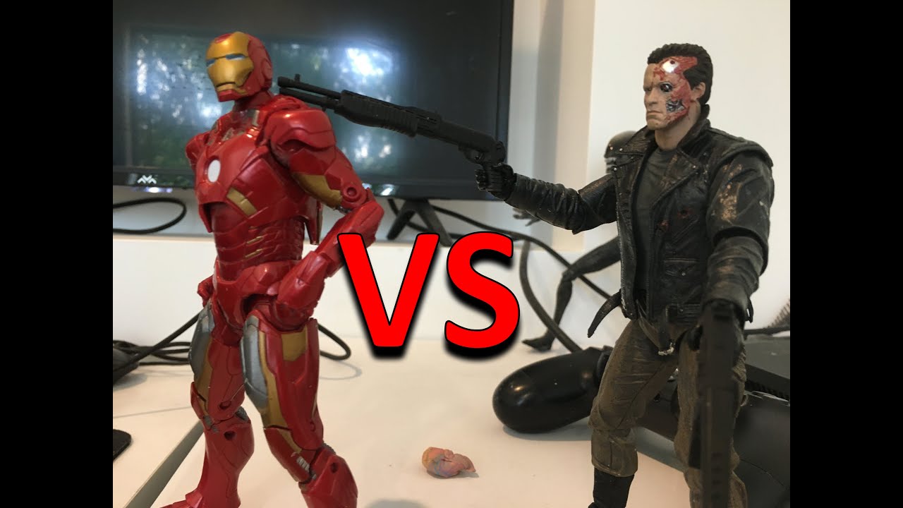 Ironman Vs Terminator Stop Motion - YouTube