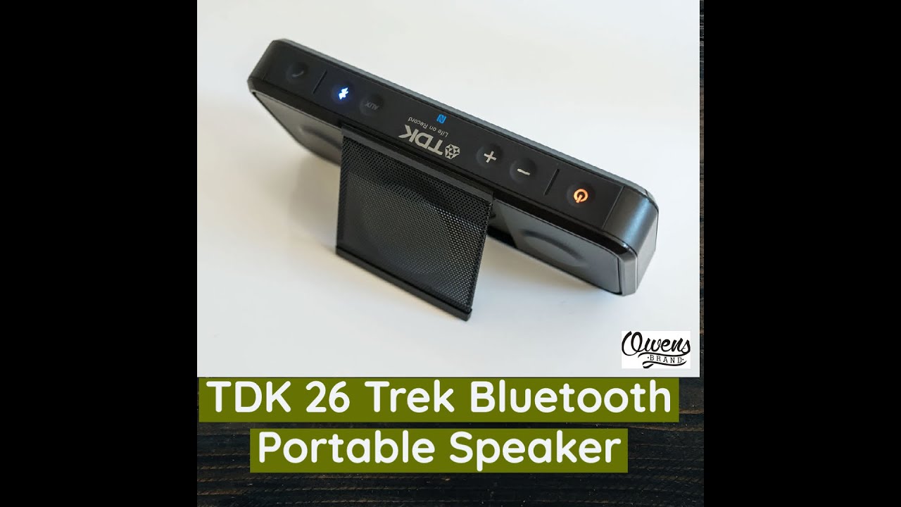TDK 26 Trek Bluetooth Portable Speaker - YouTube