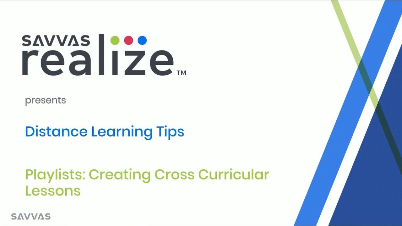 Savvas Realize: Creating Cross-Curricular Playlists - YouTube