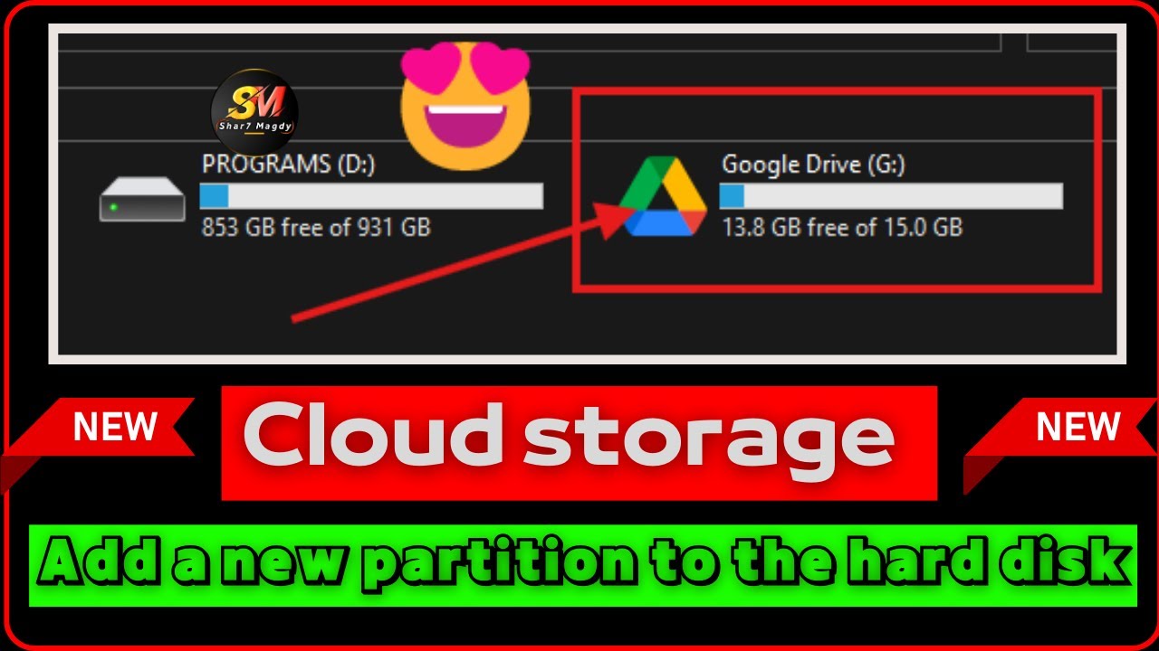 How to Add a Cloud Storage Partition to Your Hard Drive - Free cloud storage - YouTube
