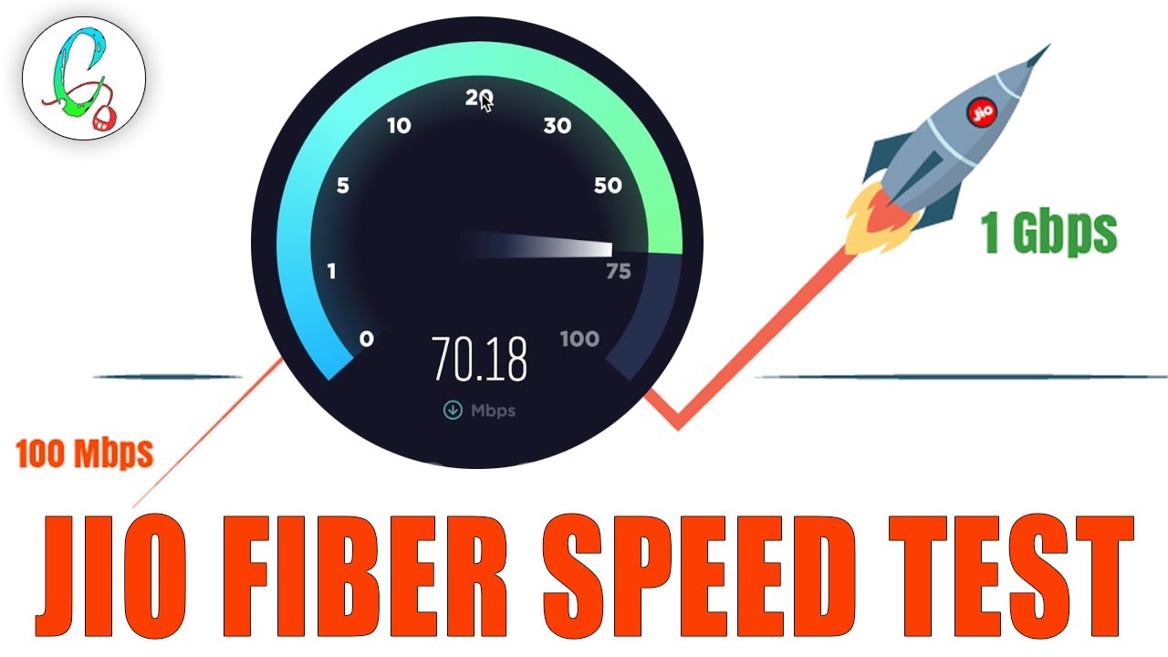 jio fiber speed test - YouTube