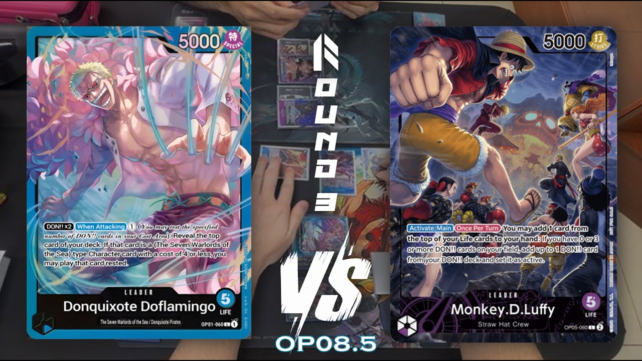 (OP08.5) Doffy vs Luffy! KAOS Locals Round 3 One Piece TCG POV - YouTube