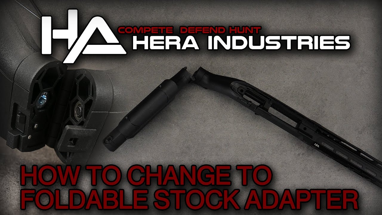 How to change to foldable Stockadapter on HERA-ARMS H7 / 22 - YouTube