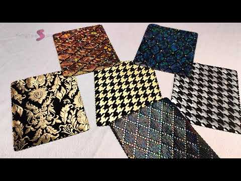 Printed Nylon Spandex - Gold and Silver - NS Printed #7