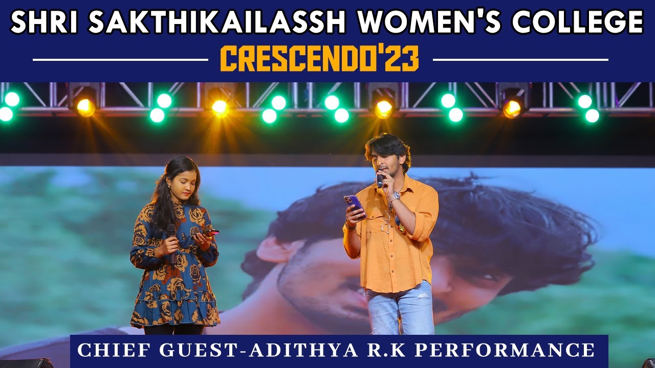 #adithyark #culturals #supersinger #crescendo2k23 #vijaytv Playback ...